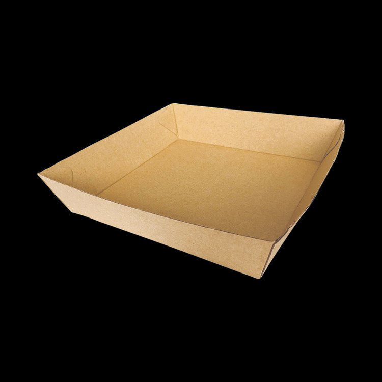 SourcePlus- Kraft Brown Paper Open Tray